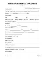 Free Pennsylvania Rental Lease Agreement Templates | PDF | Word