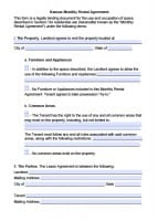 Free Kansas Rental Lease Agreement Templates | PDF | Word