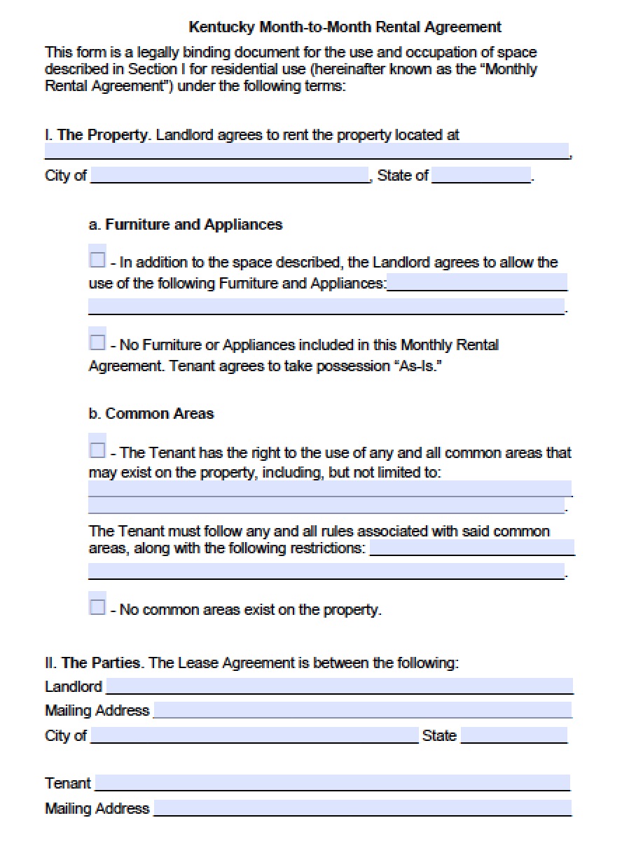 Basic Rental Agreement In A Word Document For Free Lease Agreement 