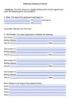 Free Oklahoma Rental Lease Agreement Templates | PDF | Word